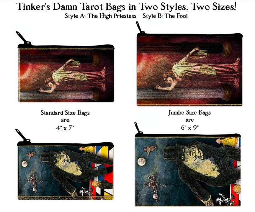 TINKER'S DAMN Tarot Bags in Two Styles and Sizes – Tarot by Duck Soup